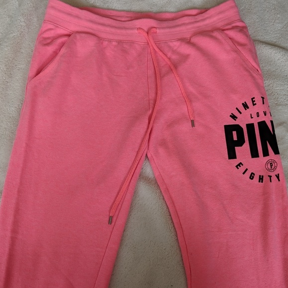 PINK Victoria's Secret | Pants & Jumpsuits | Pink Logo Sweatpants ...